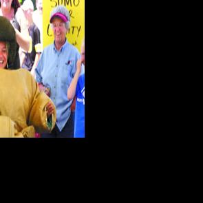 Contestants don sumo gear to benefit groups