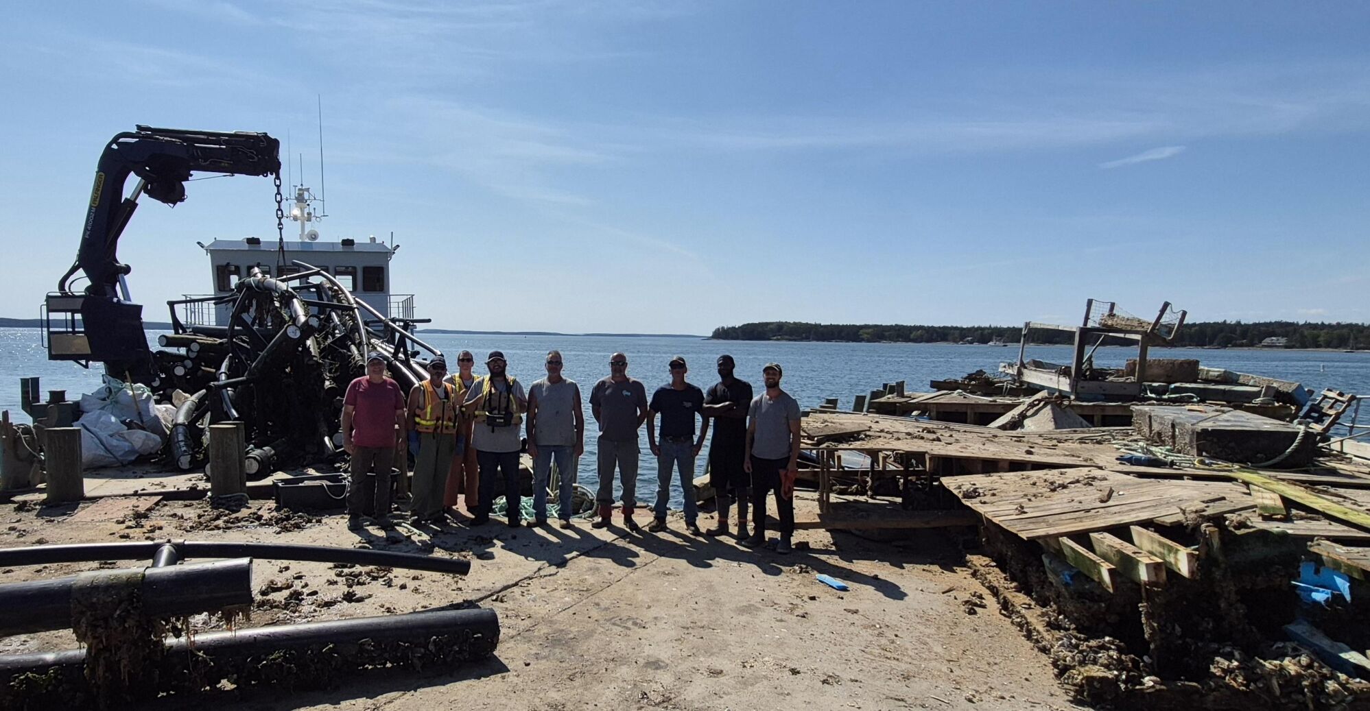 Abandoned aquaculture gear removed from bay | Waterfront ...
