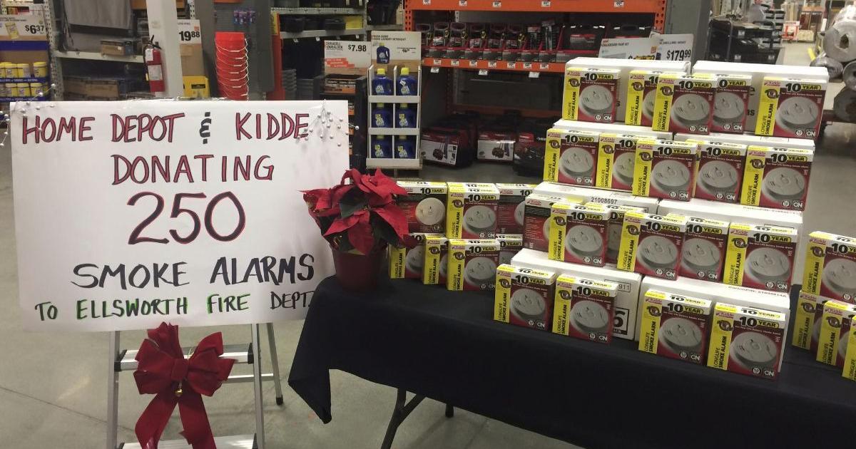 Fire department gets donation of smoke alarms to share with community ...