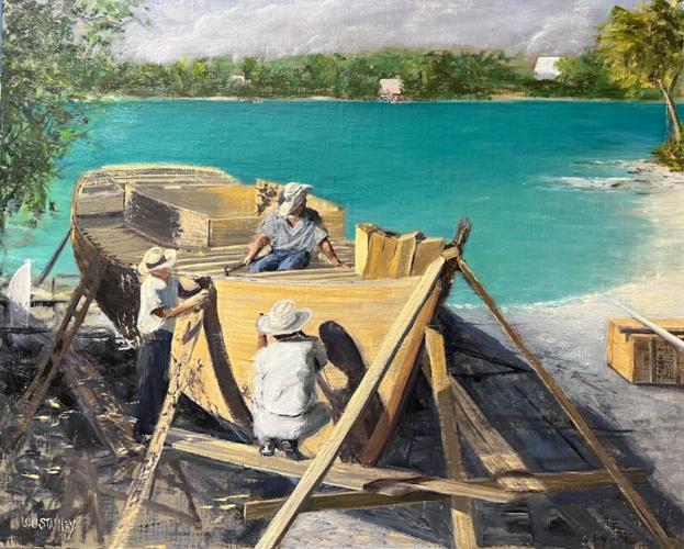 A brush with boats: From boat worker to emerging artist, Ellsworth's ...