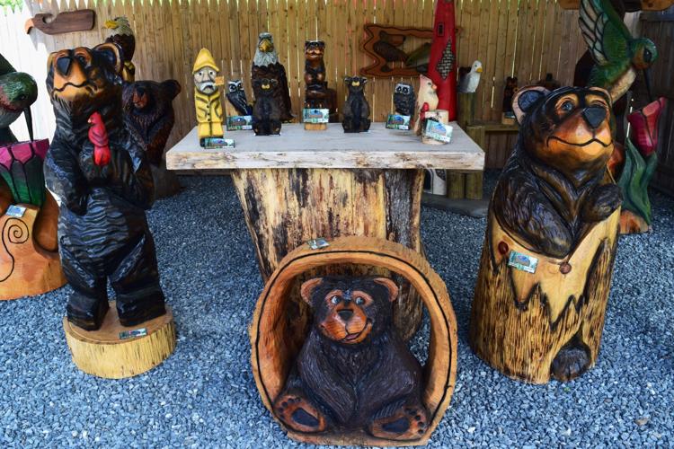 The bear necessities: At Spirit of Maine Chainsaw Art, blocks of wood ...