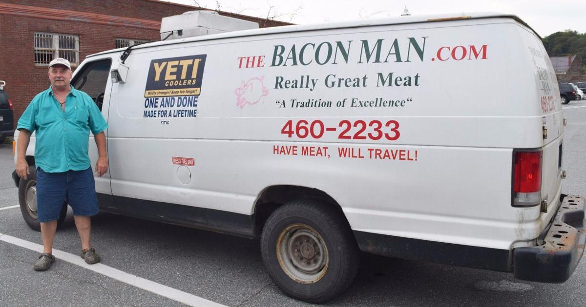 Raymond Currier, “The Bacon Man,” specializes in fine meats and cheeses ...