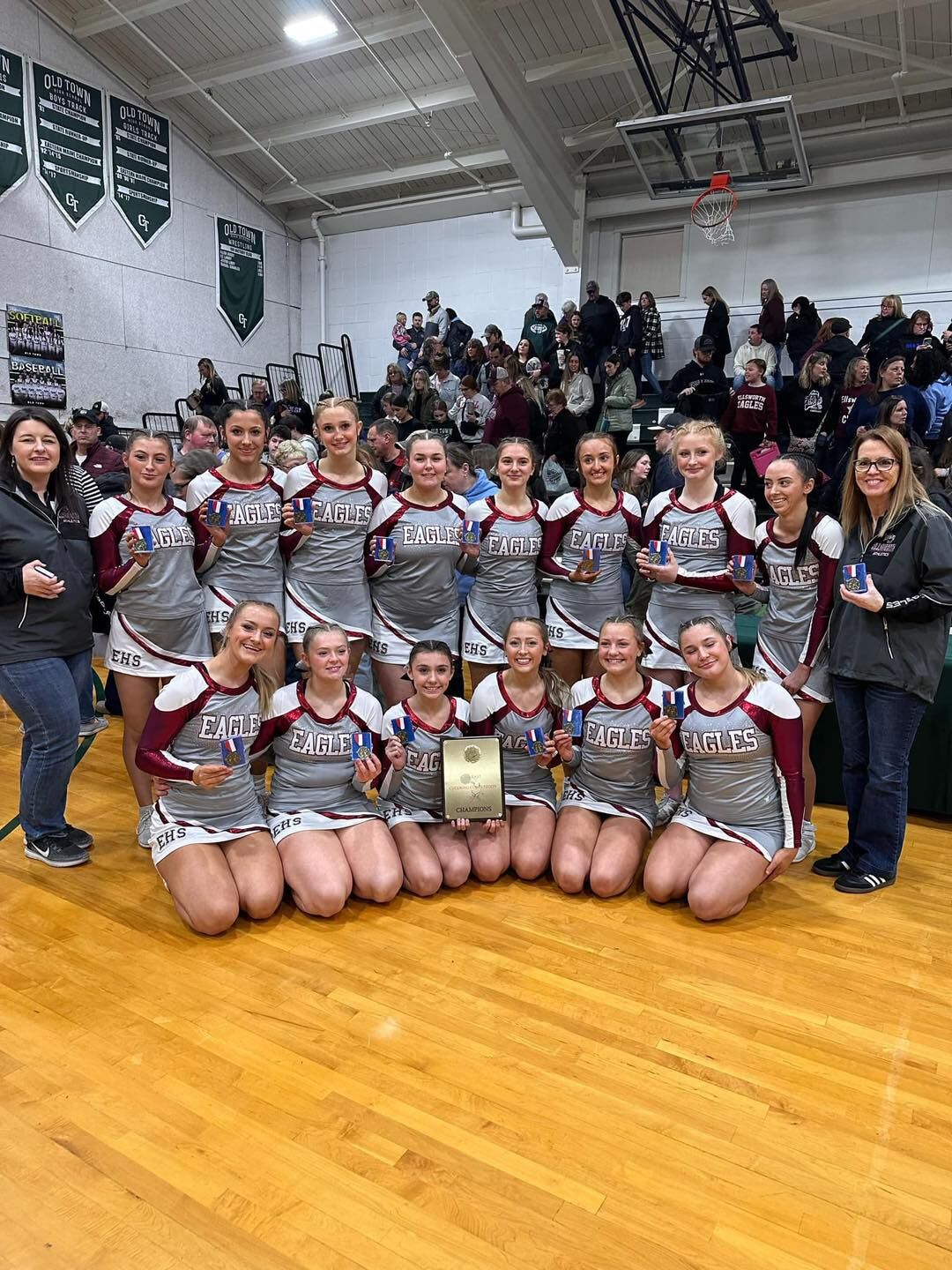 Ellsworth cheerleading squad wins Big East competition; Bucksport takes ...