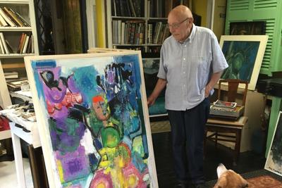 Artist Richard Kapral immersed in his medium after 75 years of work ...