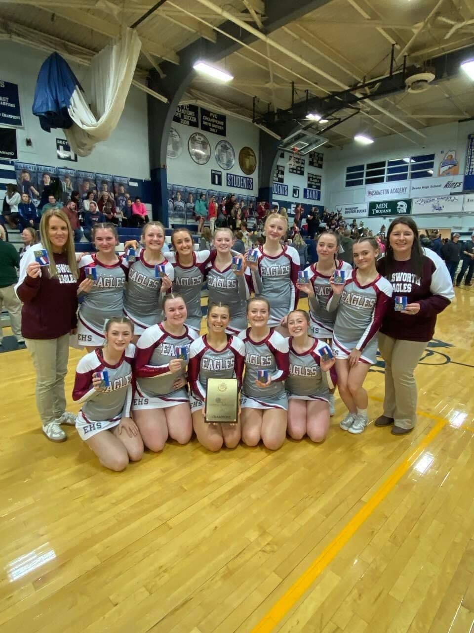 Ellsworth cheerleading squad captures Big East championship | Sports ...