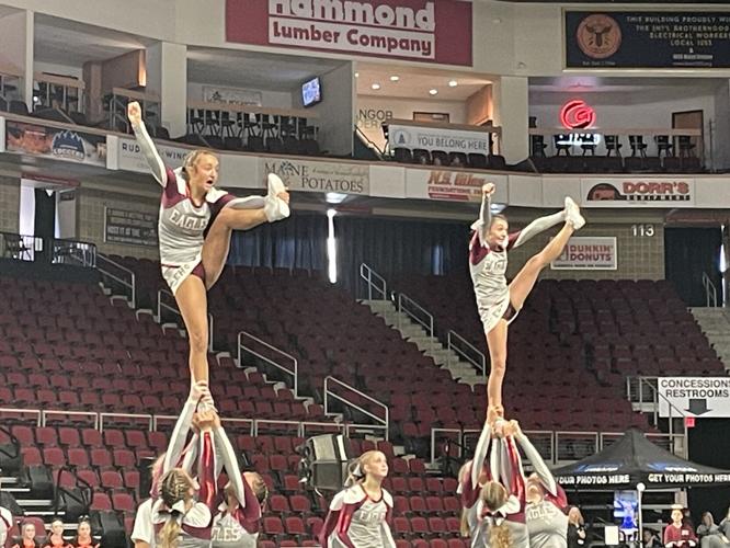 Ellsworth cheerleading squad three-peats as Class B North regional ...