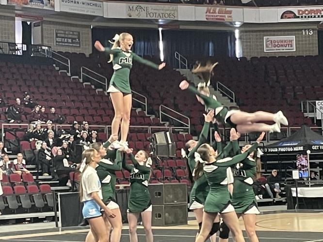 Ellsworth cheerleading squad three-peats as Class B North regional ...