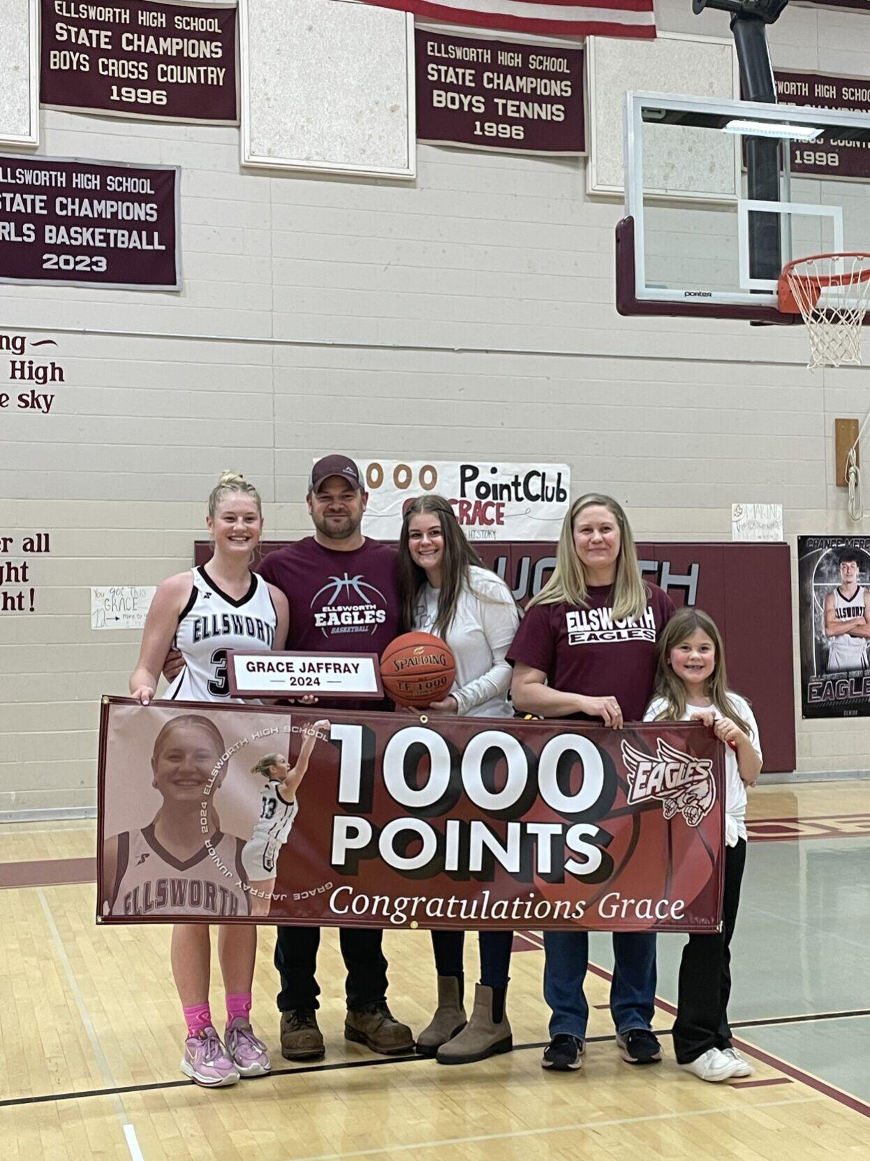 Ellsworth junior Jaffray gets 1,000th point in Eagles' win over Presque ...