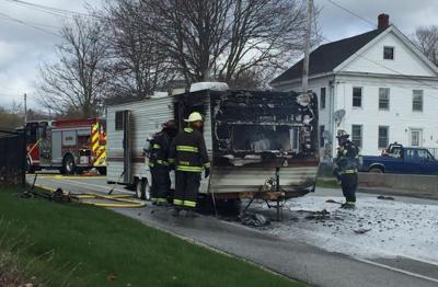 Camper catches fire on State Street | News | ellsworthamerican.com