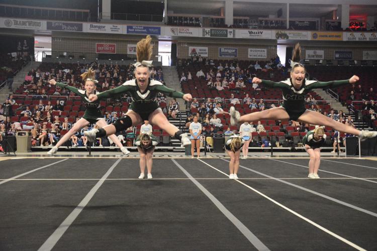 Ellsworth cheerleading squad three-peats as Class B North regional ...