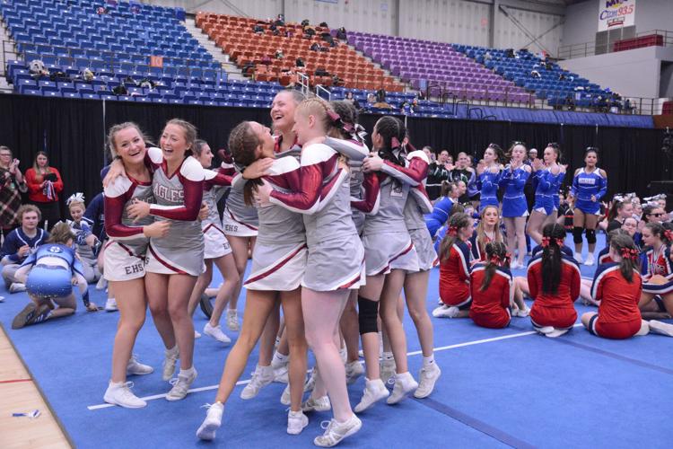 Three-peat loaded! Ellsworth cheerleading squad romps to third straight ...