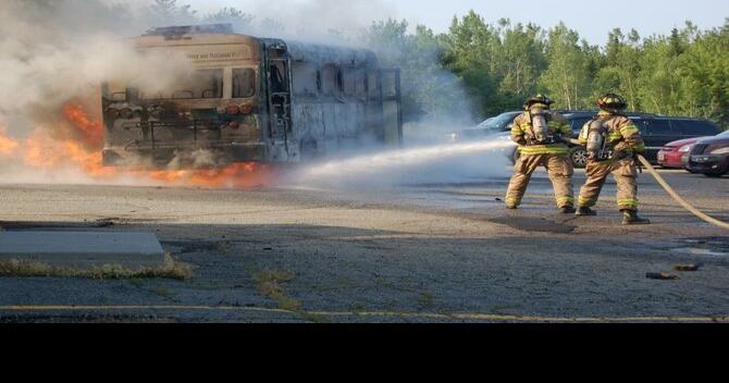 Fire Destroys Downeast Transportation Bus | News | ellsworthamerican.com