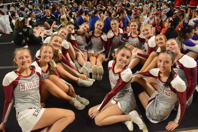 Ellsworth cheerleading squad three-peats as Class B North regional ...