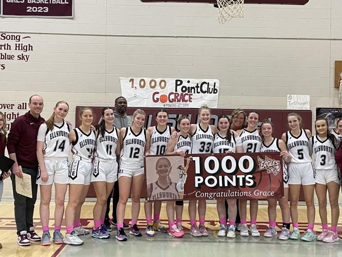 Ellsworth junior Jaffray gets 1,000th point in Eagles' win over Presque ...