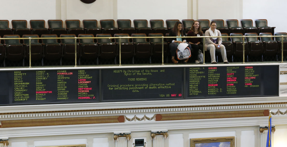 Nitrogen gas executions approved by Oklahoma House | News | enidnews.com