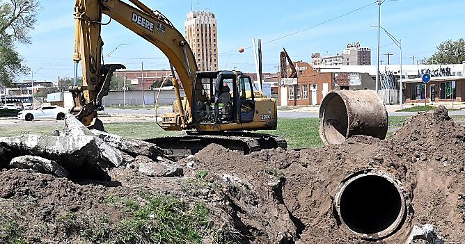 City repairing drainage ditch at Don Haskins Park | News | enidnews.com