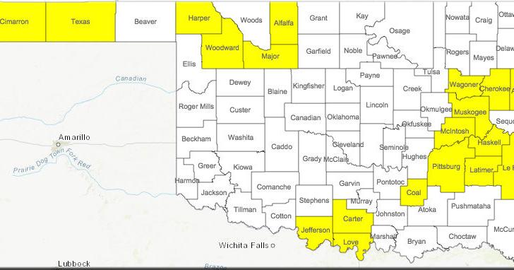 Residents in 4 counties in Northwest Oklahoma under burn bans | News ...