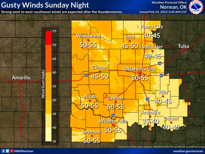 UDATED: NWS forecasts chance of storms, with low tornado potential, for ...