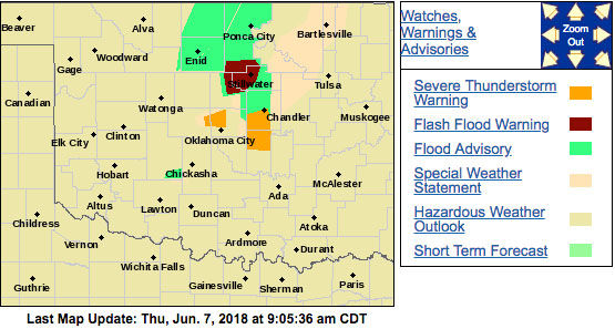 Torrential rainfall prompts flood advisory for Enid area | News ...
