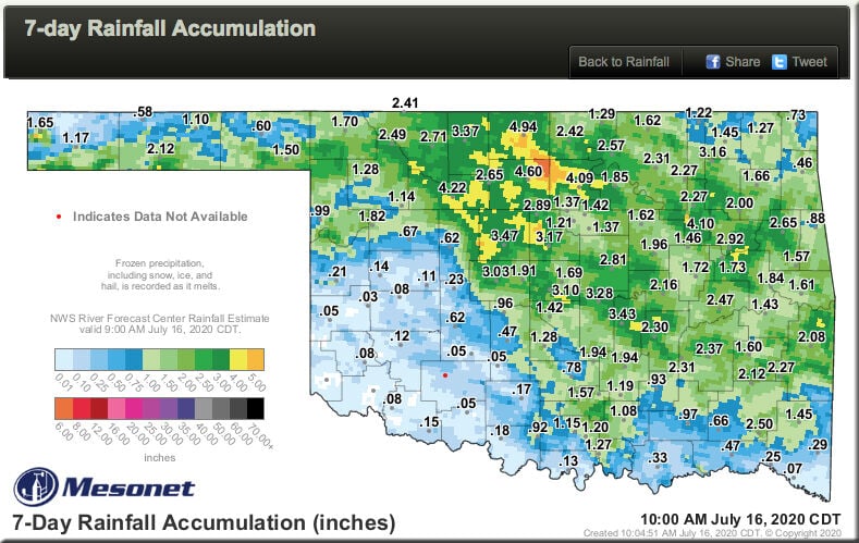 Recent rain eases drought condition in Enid area | News | enidnews.com