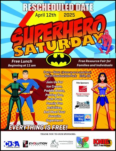 Superhero Saturday set for Meadowlake Park | News | enidnews.com