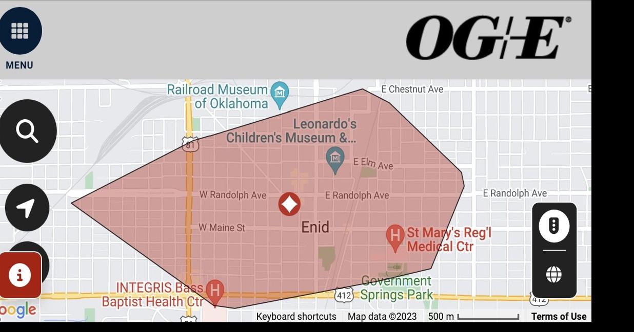 Electricity out to more than 1,300 OG&E customers | News | enidnews.com