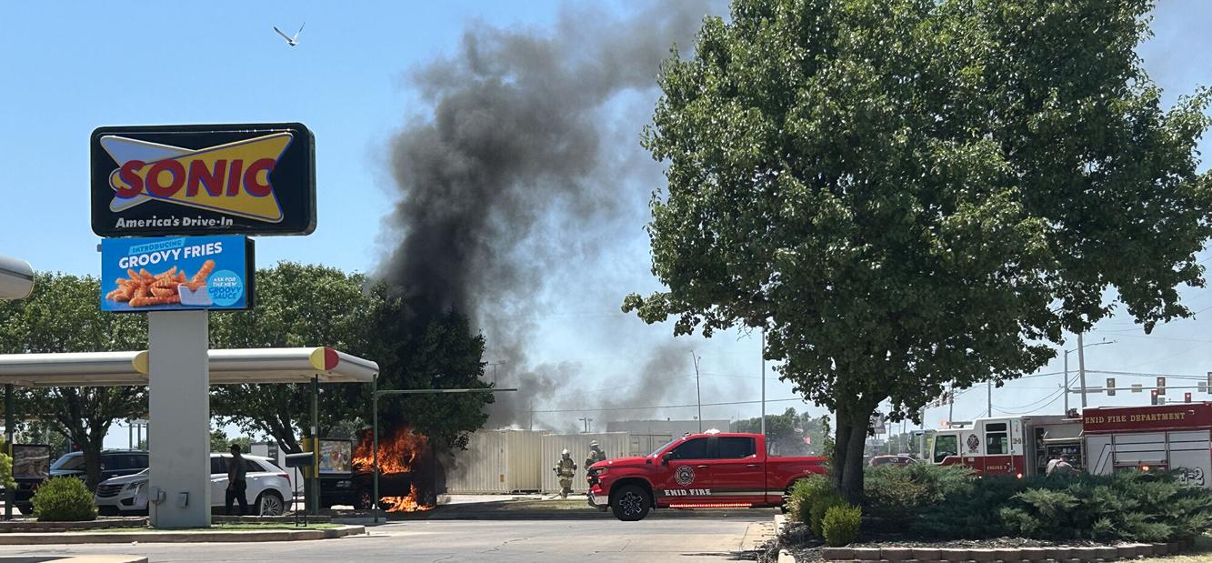 Enid firefighters extinguish vehicle fire at local Sonic | News ...