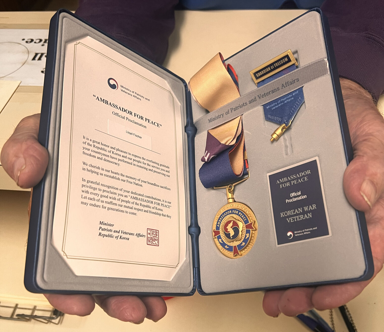 UPDATED: Enid man honored with medal for service in Korea in the 1950s ...
