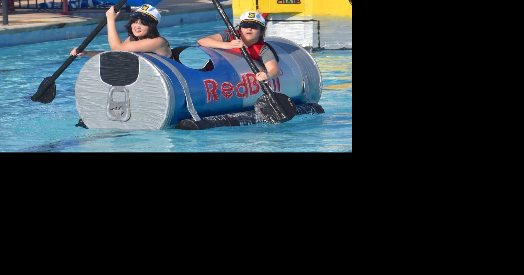 MAKING A SPLASH: Champlin Pool keeps it cool with cardboard boat race ...
