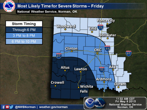 Updated: Threat of severe weather, tornadoes downgraded in Enid area ...
