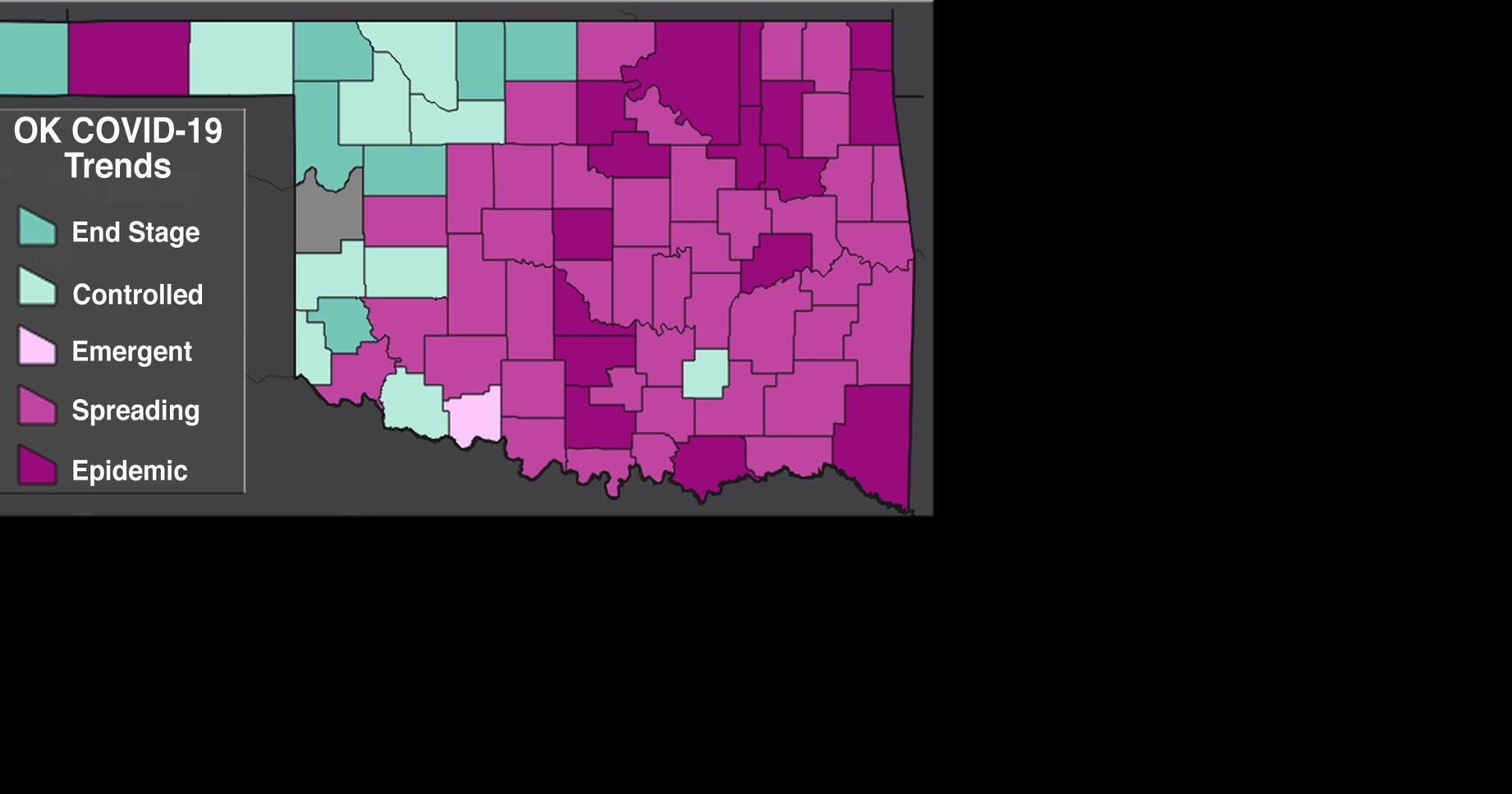 OSDH reports 283 new COVID-19 cases in state, 1 in Garfield County, on ...