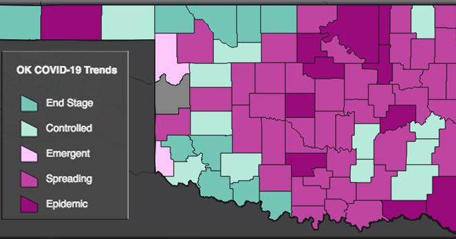 OSDH: 427 new cases, 8 in NW Oklahoma, 6 deaths reported Thursday in ...