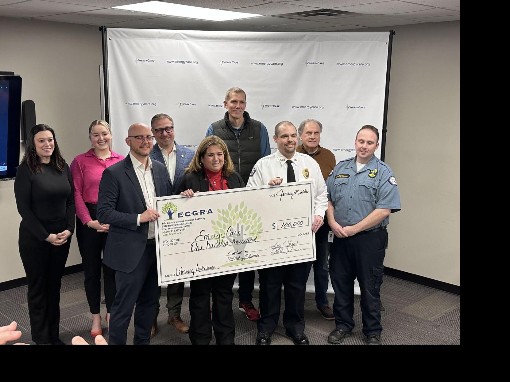 ECGRA Awards Grant to EmergyCare for New Ambulance | | erienewsnow.com
