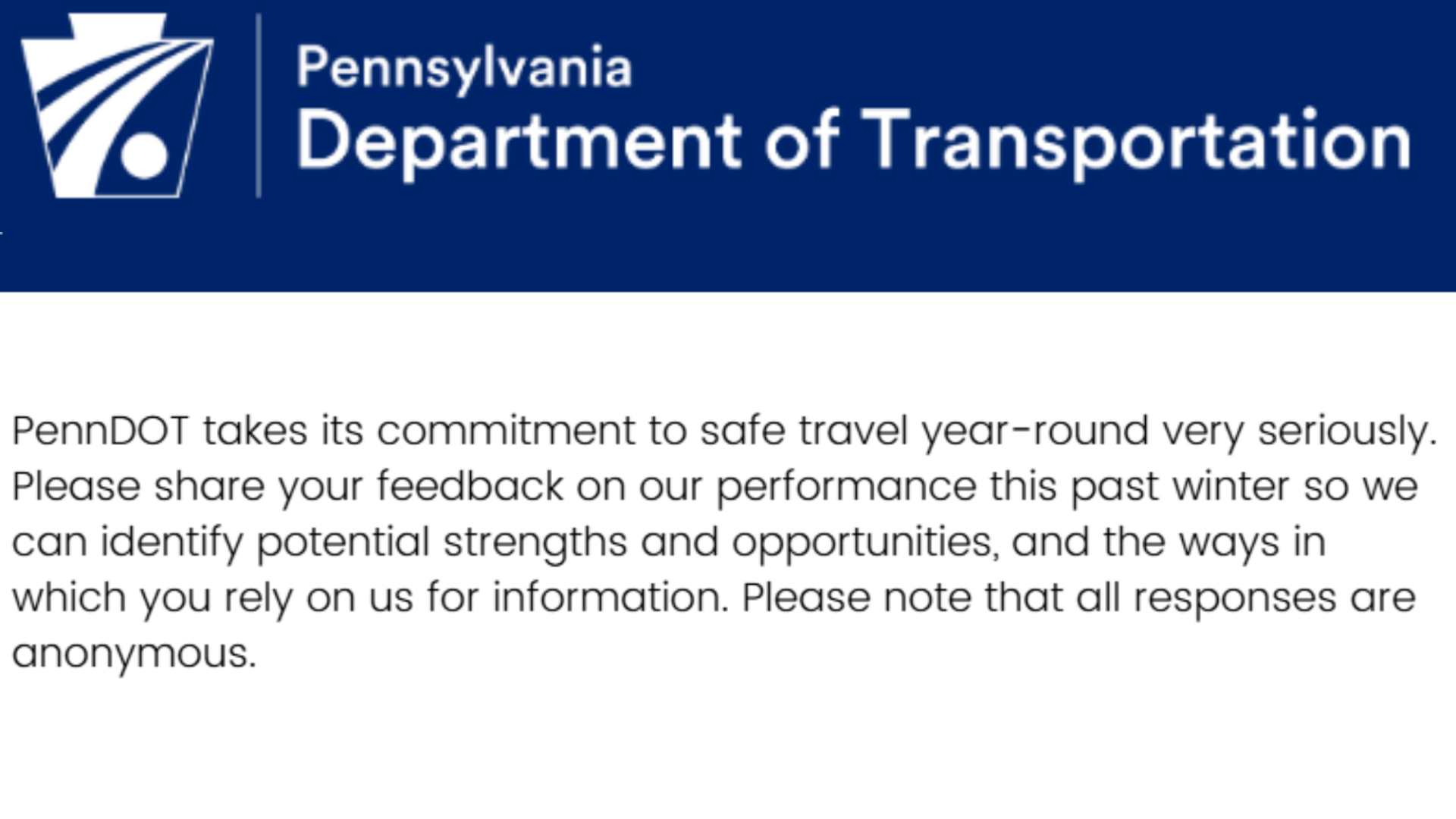 PennDOT Survey Invites Public to Reflect on Winter Services | News ...