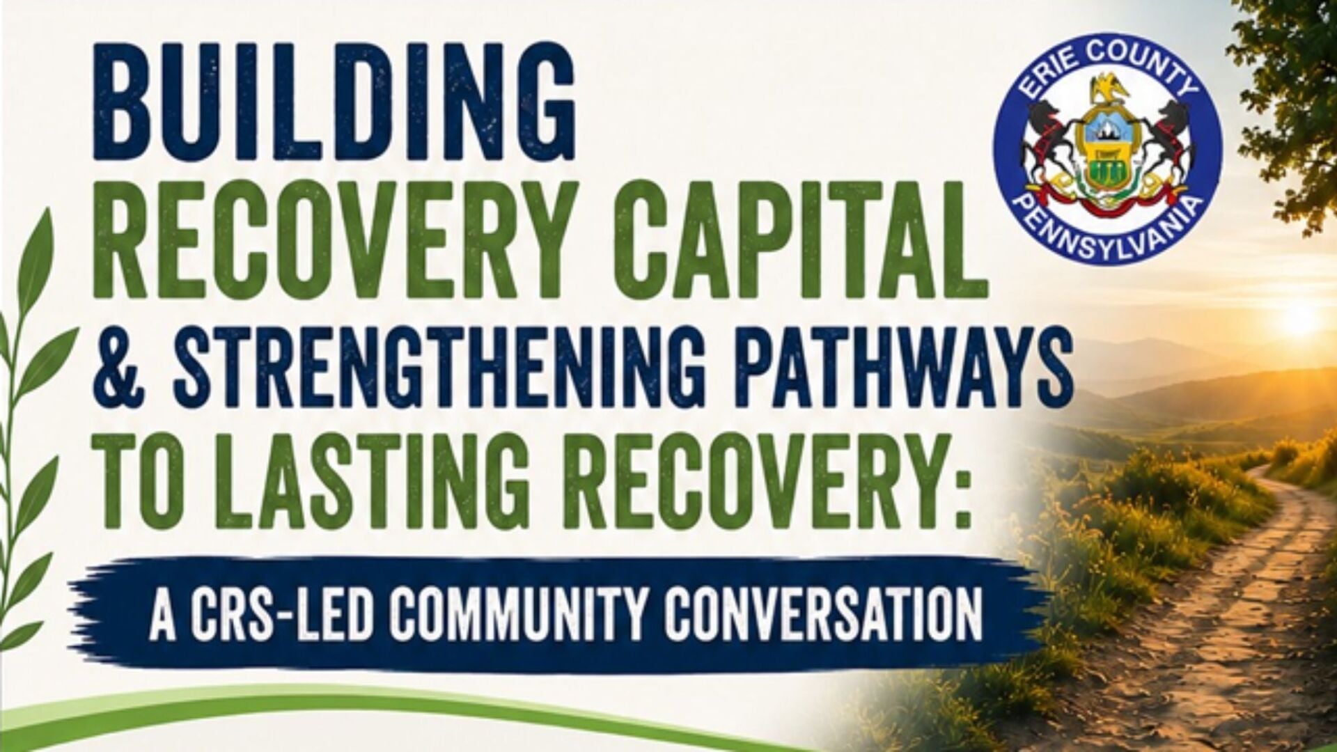 Erie County to Host Recovery Community Conversation | News ...