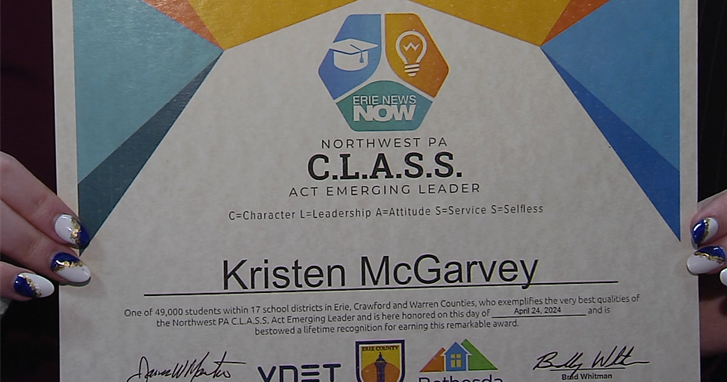 Cochranton High School Senior Awarded C.L.A.S.S. Act Scholarship ...