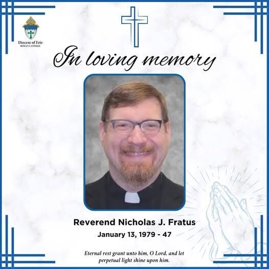 Erie Catholic Diocese Announces Death of Fr. Nick Fratus | Local News ...