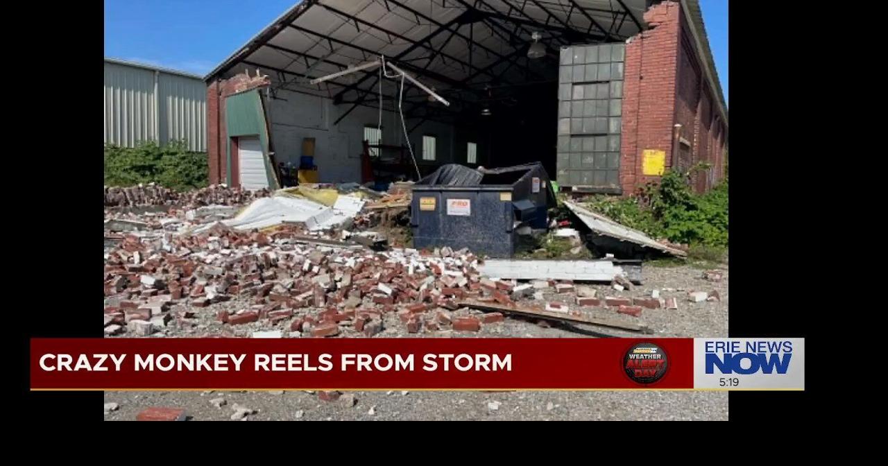 Crazy Monkey Warehouse Wall Destroyed in Overnight Storm | News ...