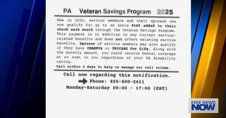 Post-Card Scam Targets Local Veterans | Local News | erienewsnow.com
