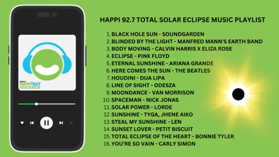 HAPPI 92.7 Total Solar Eclipse Music Playlist | Archive | erienewsnow.com