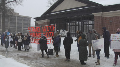 Local ICE Protestors Take To Perry Square | | erienewsnow.com