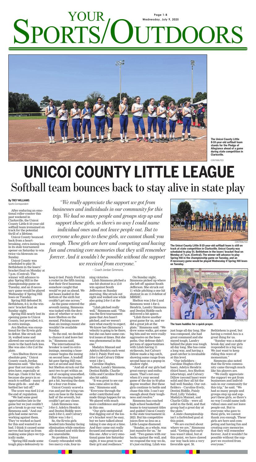 Page B1 | The Erwin Record | erwinrecord.net