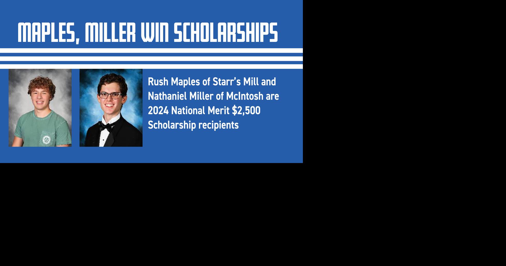 Maples, Miller Win National Merit Scholarships | School | fayette-news.net