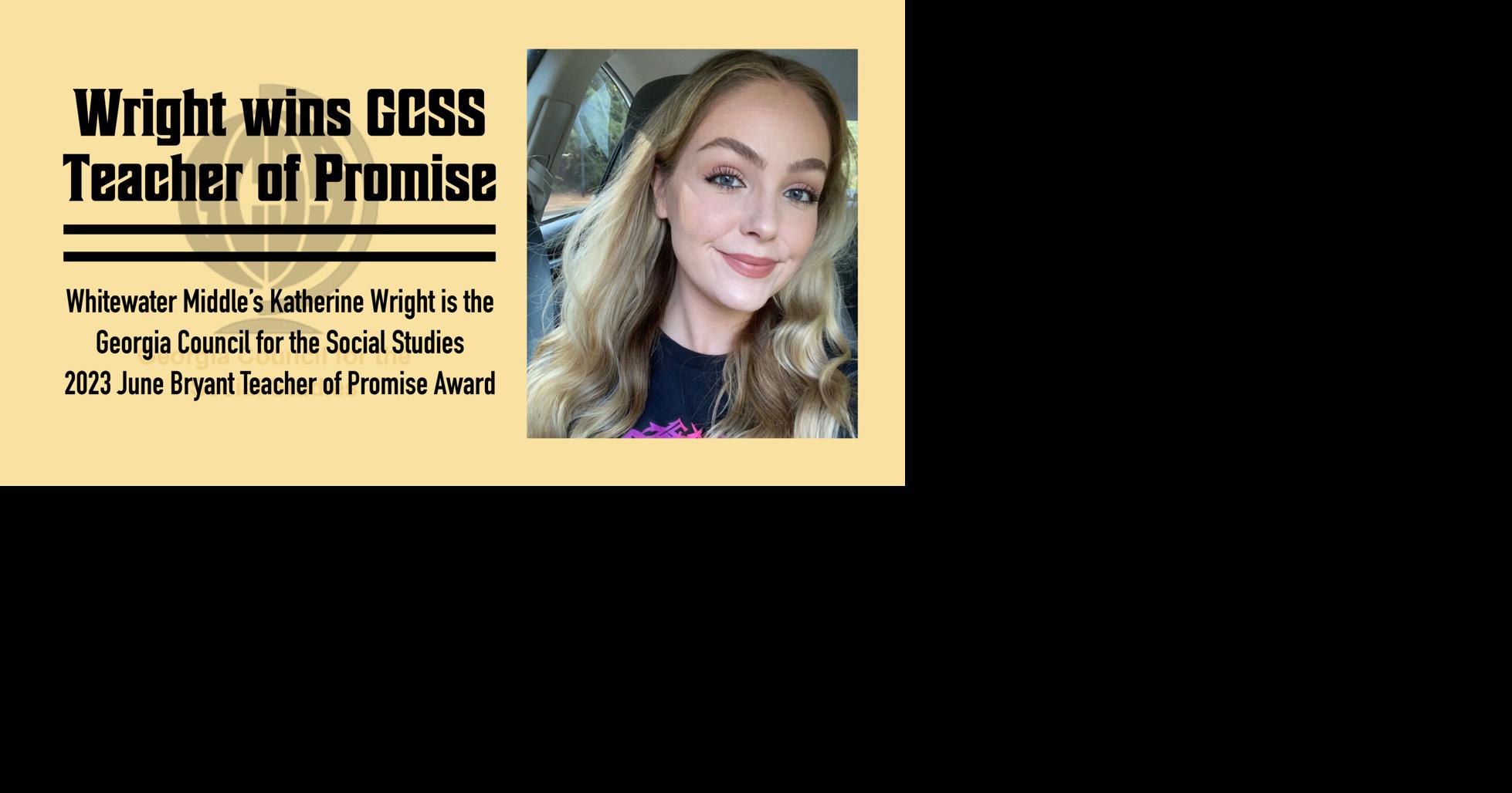 Whitewater Middle’s Wright Awarded ‘Teacher of Promise’ | School | fayette-news.net