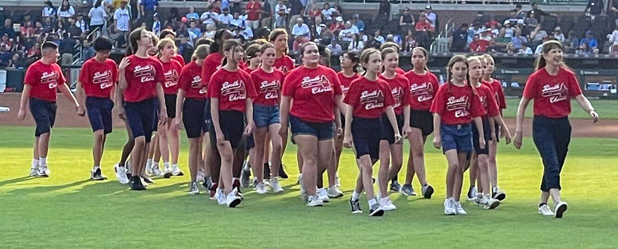 Booth Middle School Chorus Performs Anthem at Braves Game | School ...