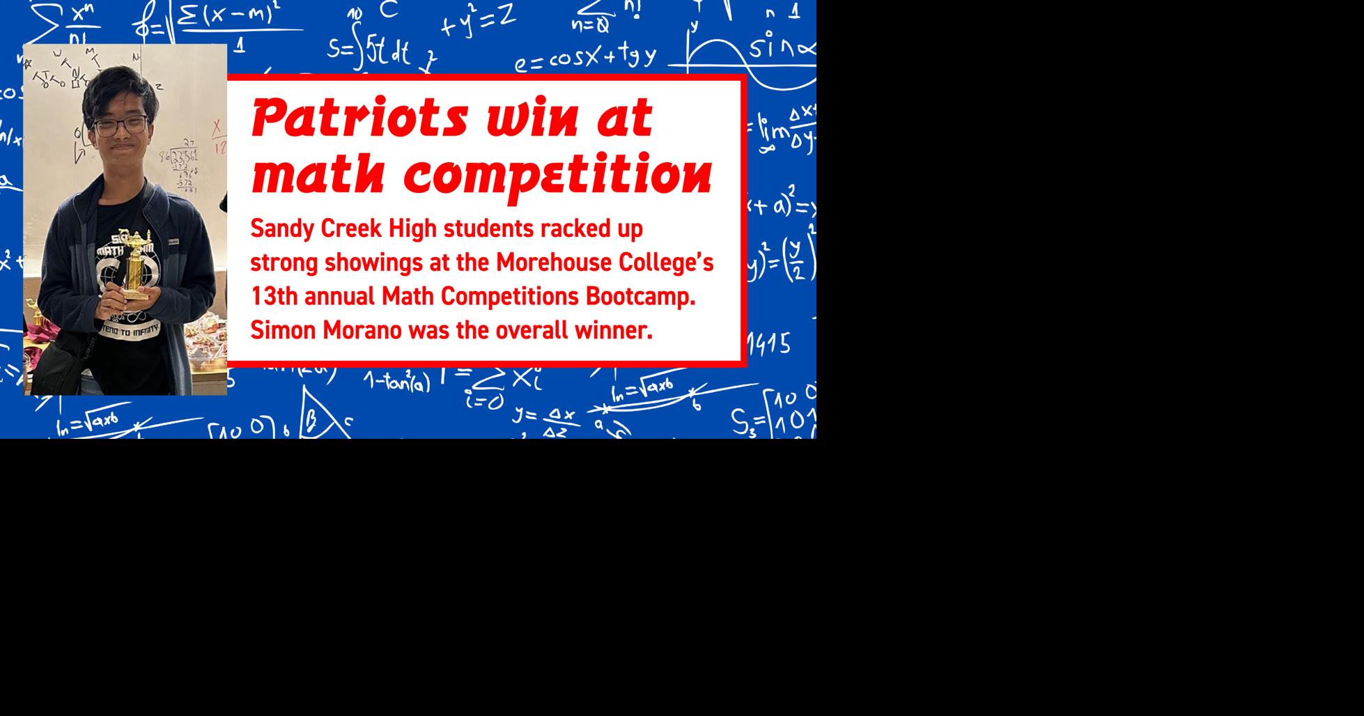 Sandy Creek Shines at Morehouse Math Competition | School | fayette ...