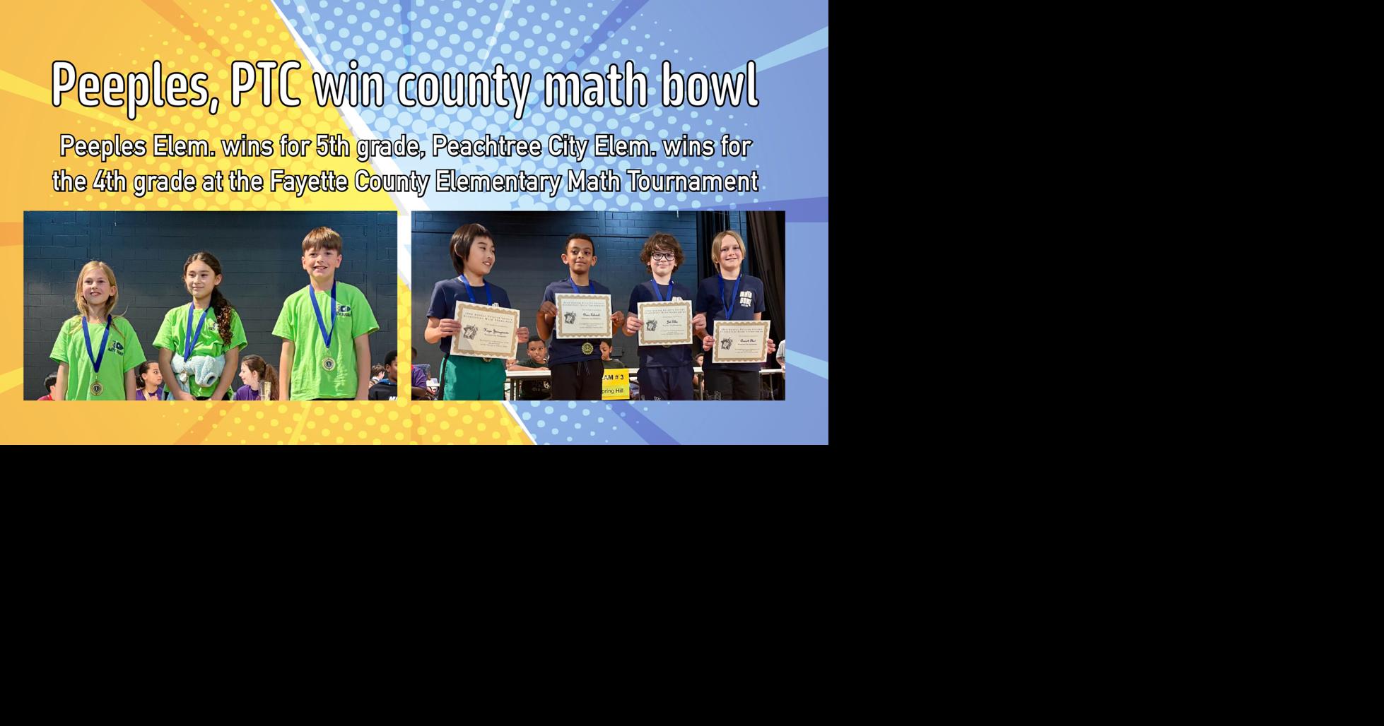 Peeples, PTC Win County Math Bowl | School | fayette-news.net