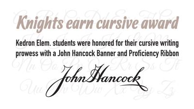 cursive handwriting banner