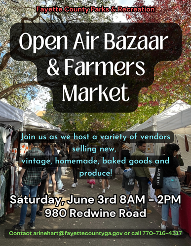 Fayette Open Air Bazaar & Farmers Market is June 3 | Meetings and ...