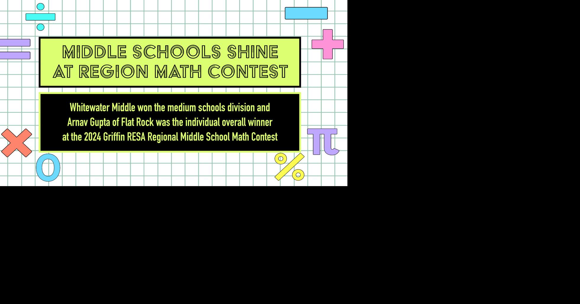 Middle Schools Shine at Region Math Contest | School | fayette-news.net